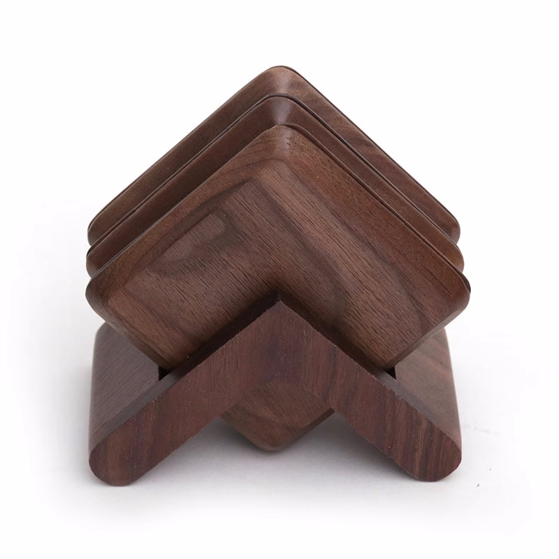 Classic Desktop Square Organize Wooden Coaster - WoodOrganize